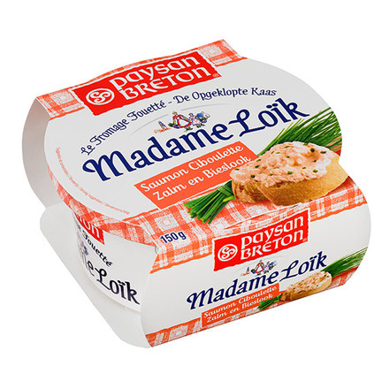 Fromage fouetté saumon & ciboulette Madame Loïk 150g - PAYSAN BRETON ...