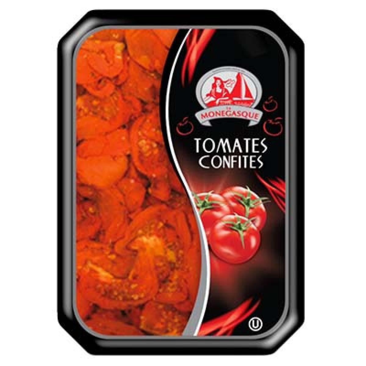 TOMATES CONFITES, mi-séchée marinée - 2OOG - LA MONEGASQUE - Savey